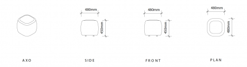 Firkant | Poufs | Complements lounge chairs and sofas | Icons of Denmark
