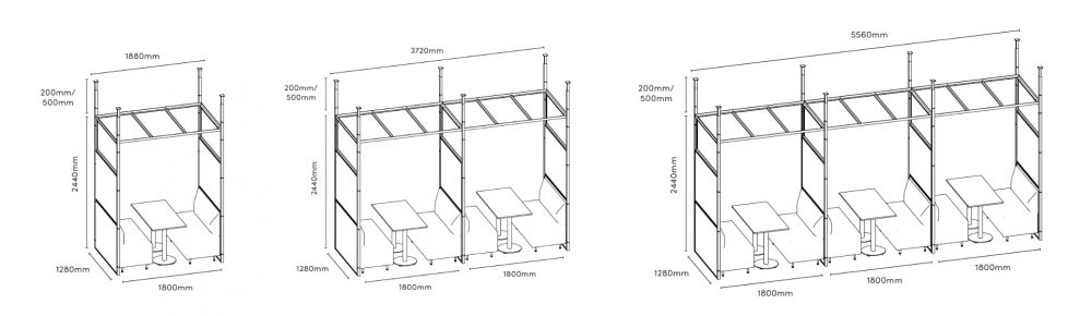 4T Flexible Furniture System | Booths | Icons of Denmark