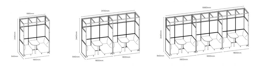 4T Flexible Furniture System | Booths | Icons of Denmark