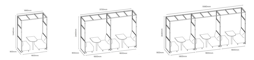 4T Flexible Furniture System | Booths | Icons of Denmark
