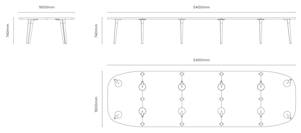 Scala Organic Shapes Table | Conference Tables & Workstations